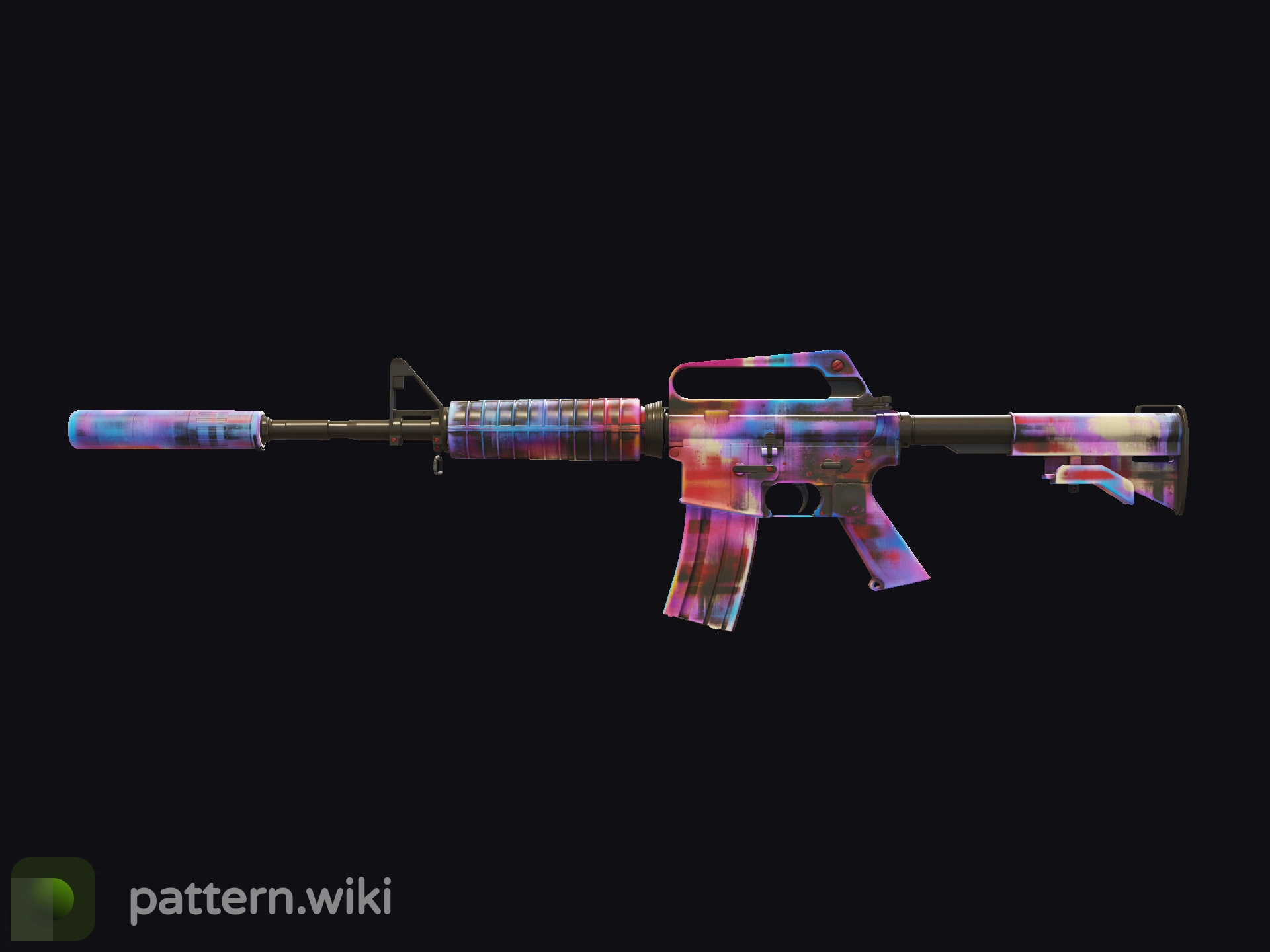 M4A1-S Glitched Paint Seed 530 - pattern.wiki
