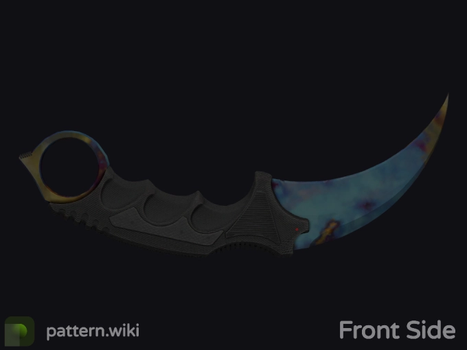 Karambit Case Hardened Seed 387 - pattern.wiki