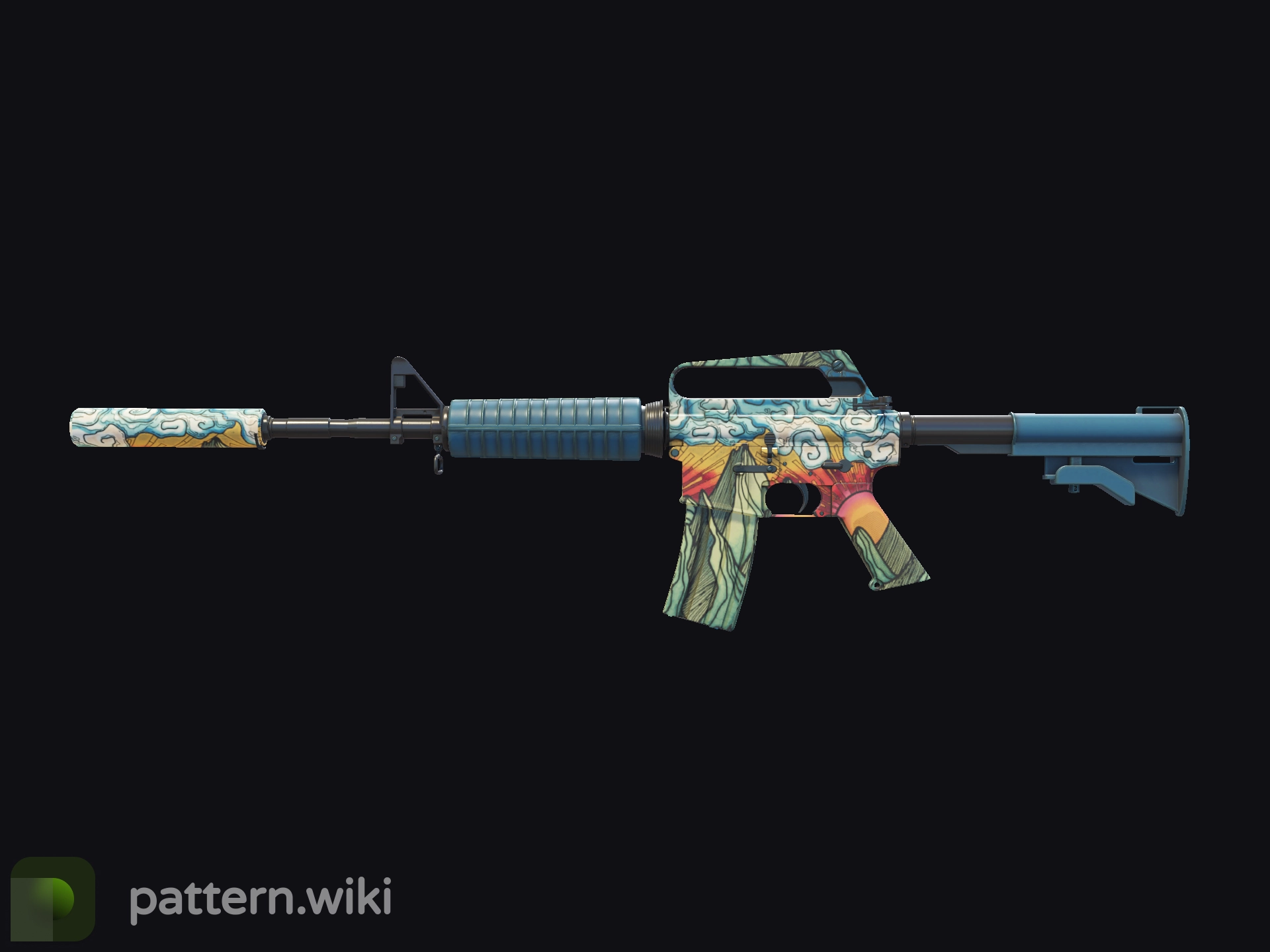 M4A1-S Solitude Seed 100 - pattern.wiki