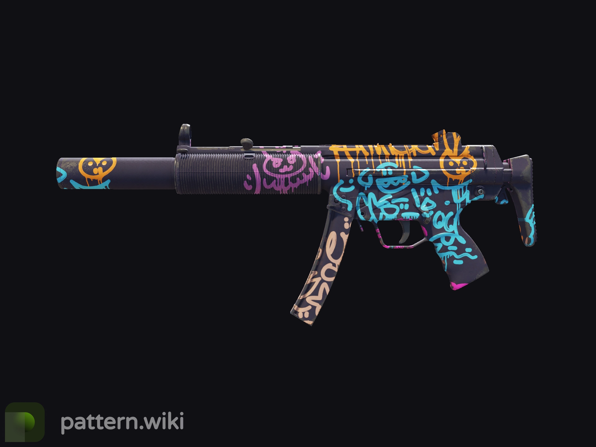 MP5-SD | Neon Squeezer - pattern.wiki