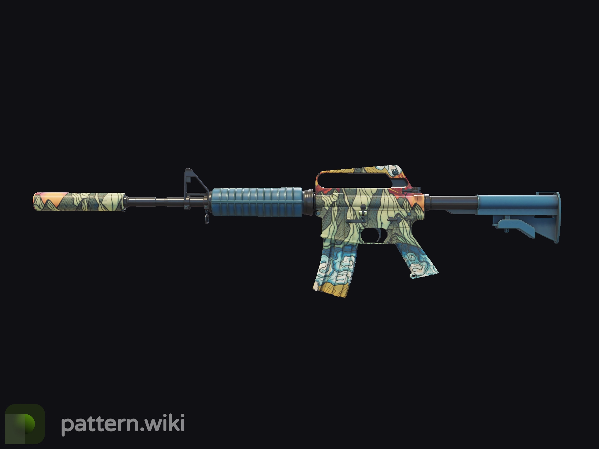 M4A1-S Solitude Seed 14 - pattern.wiki