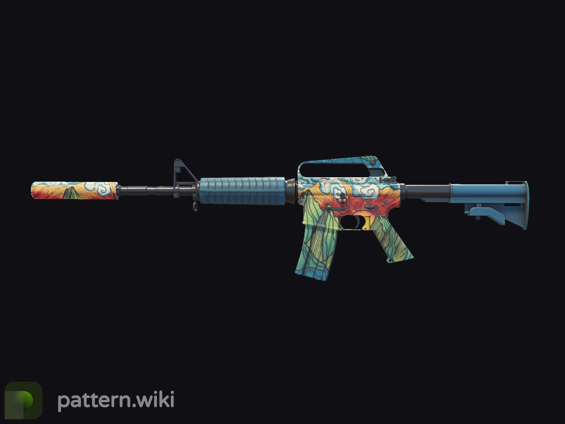 M4A1-S Solitude Seed 390 - pattern.wiki