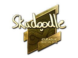 Sticker | Skadoodle (Gold) | Boston 2018 - pattern.wiki