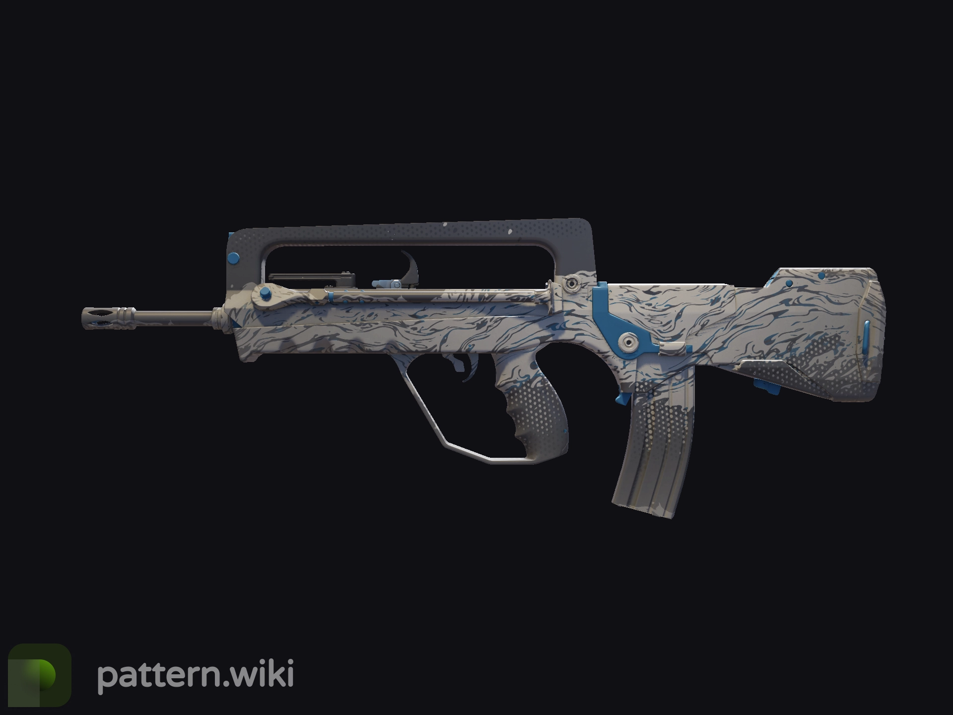 FAMAS Halftone Wash Seed 888 - pattern.wiki